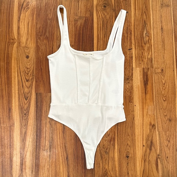 Open Edit | Tops | Open Edit Ribbed Tank Bodysuit Size Small | Poshmark